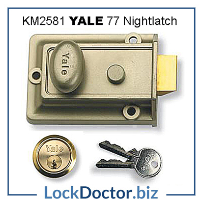 KM2581 YALE 77 Traditional Nightlatch with keys and step by step ...